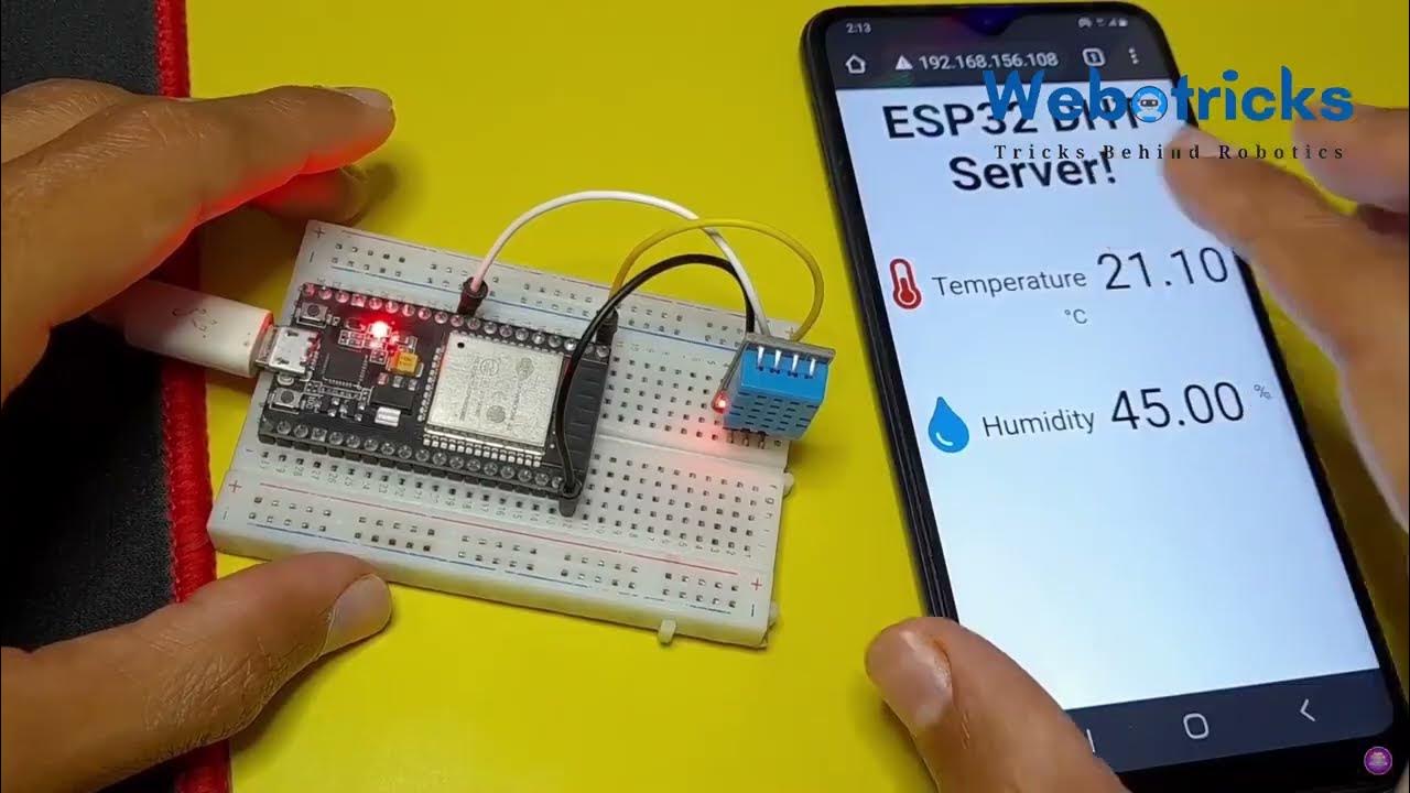 ESP32 Tutorial - DHT11 DHT22 (Temperature and Humidity Sensor) || Link in description || #esp32 ...