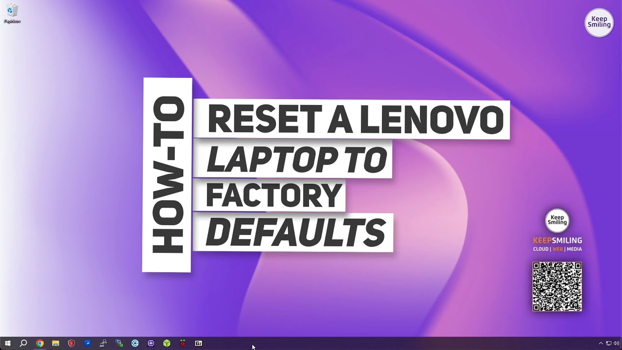 How to reset a Lenovo laptop to factory defaults - YouTube