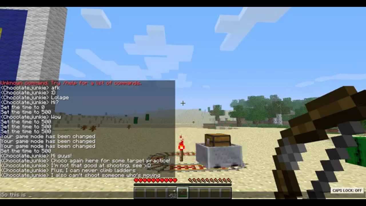 Minecraft- target practice! - YouTube