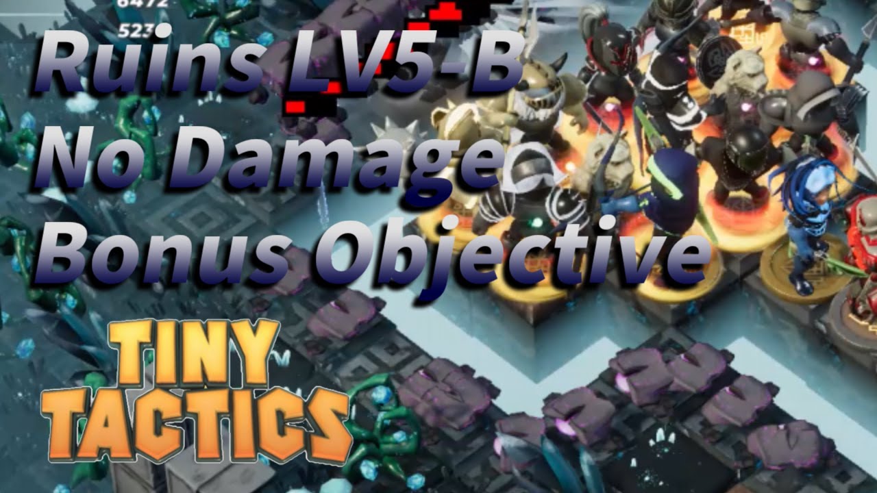 Tiny Tactics | Ruins Level5-B No Damage & Bonus Objective Clear | No Commentary - YouTube