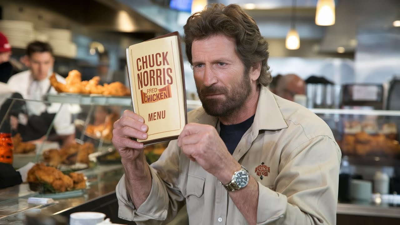 Chuck Norris Orders Fried Chicken at His Own Restaurant — Freezes After ...