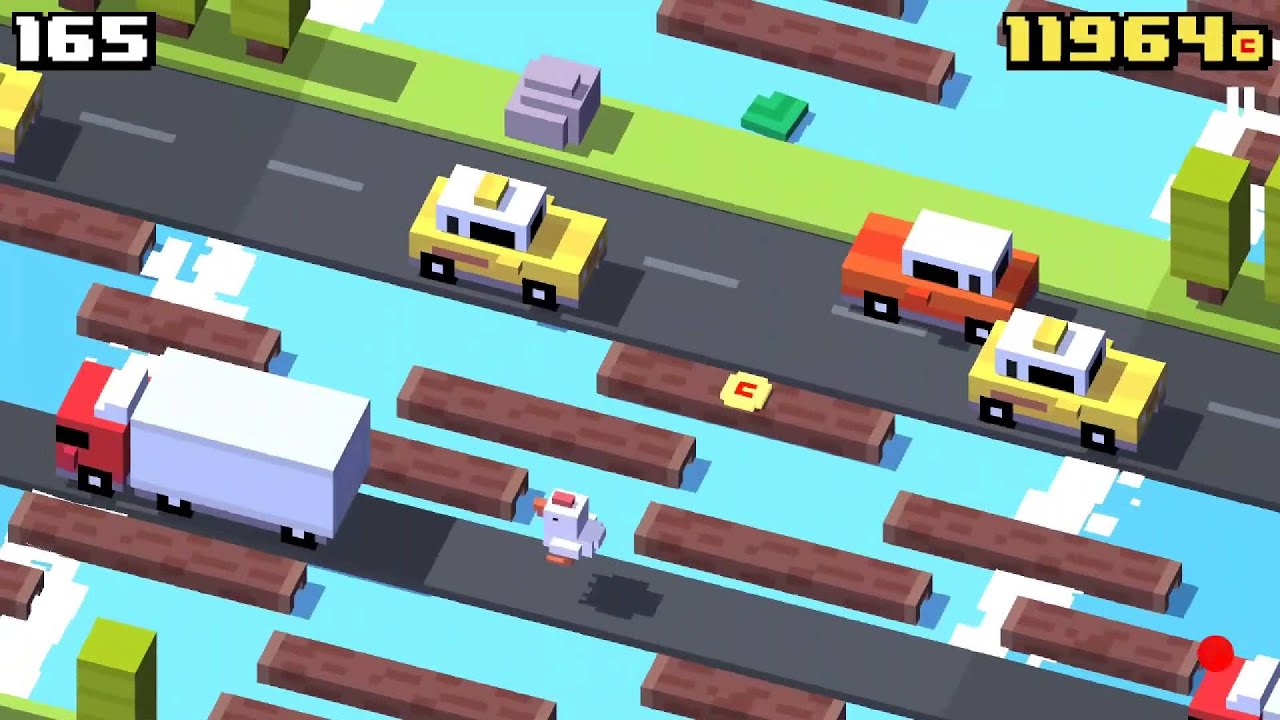 CROSSY ROAD-gameplay - YouTube