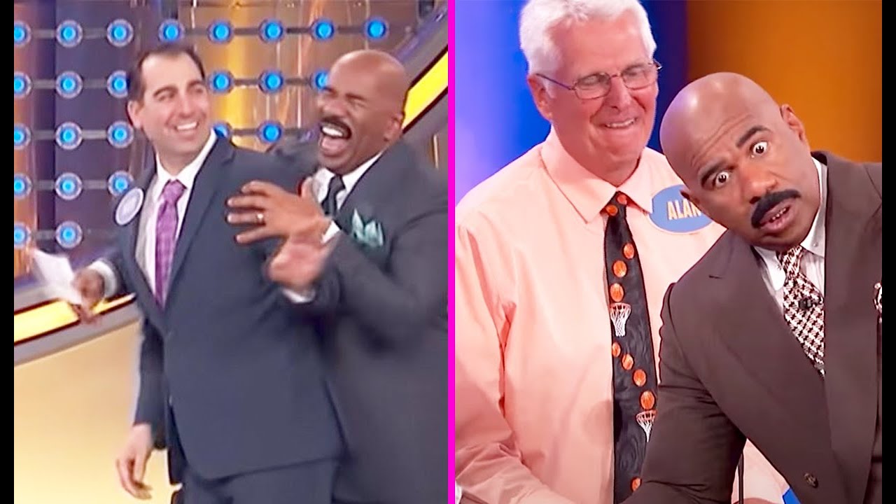 Epic Steve Harvey Reactions To Family Feud Answers - YouTube