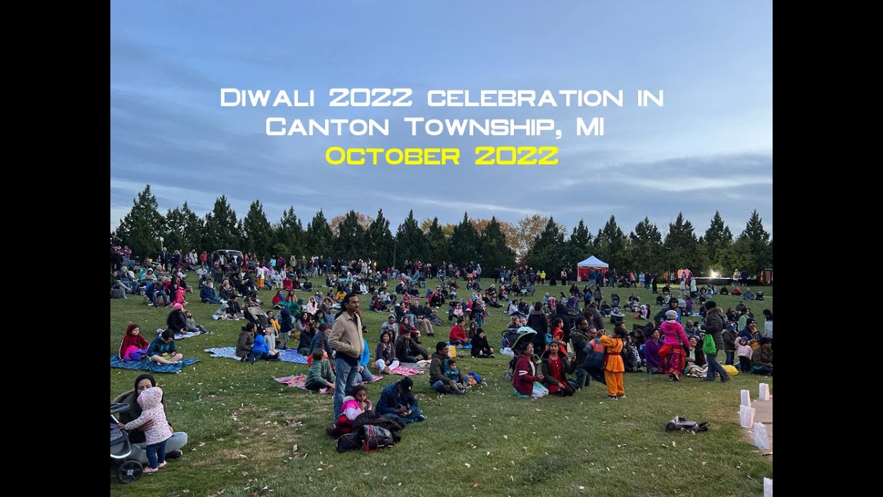 Diwali 2022 celebration in Canton Township Michigan - YouTube