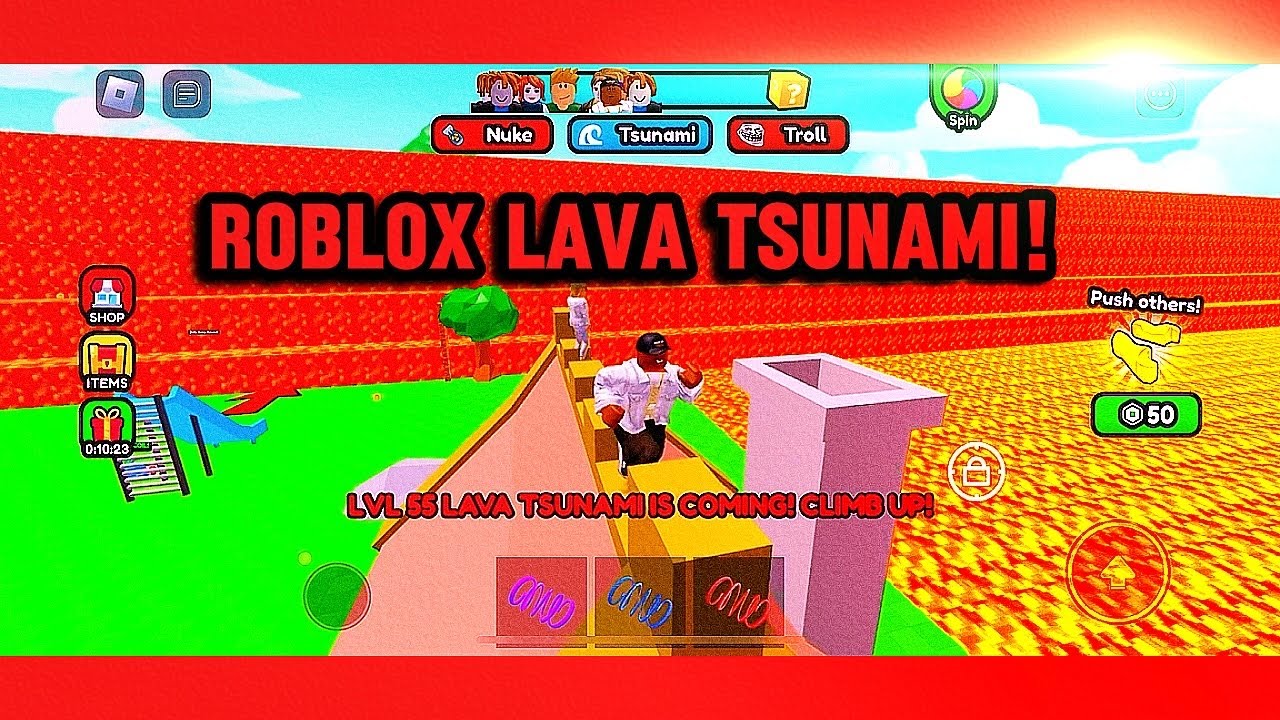 HUGE LAVA TSUNAMI COMING!! Roblox Lava Tsunami 🔥🔥 - YouTube