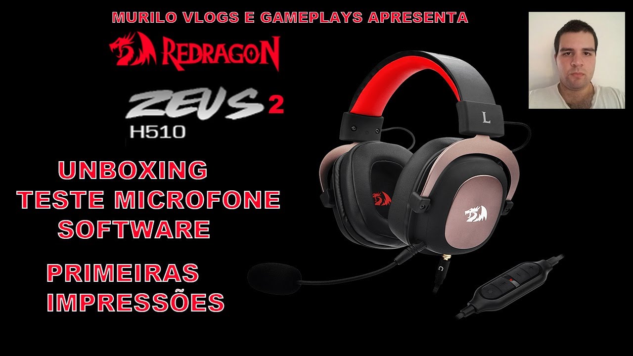 Headset Redragon Zeus H510 7.1 USB - Unboxing, Review, Teste de ...