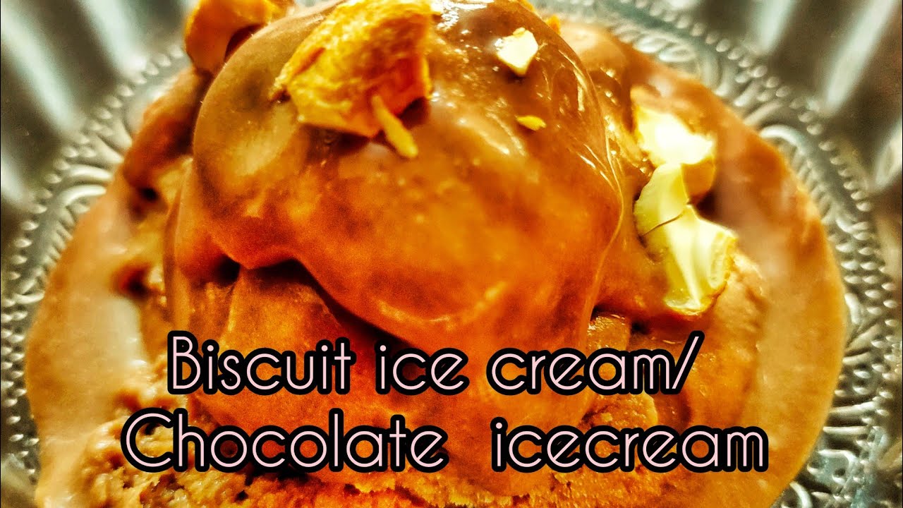 Biscuit icecream | Easy ice cream recipe | chocolate icecream ...
