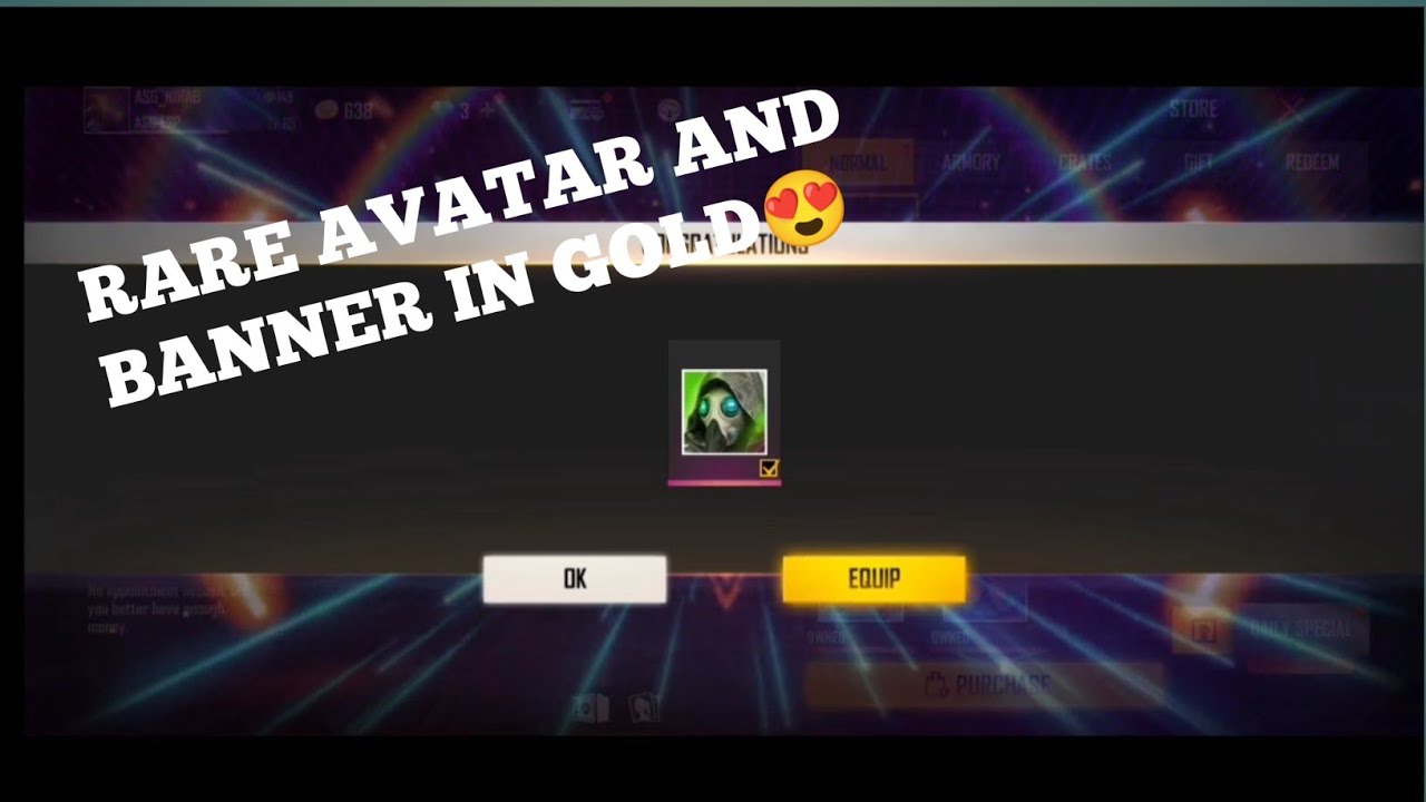 RARE AVATAR AND BANNER IN GOLD😆 - YouTube