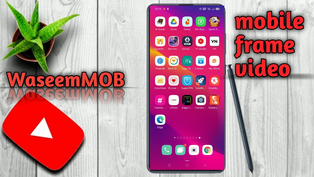 How to create video mobile frame on mobile vn video editor - YouTube