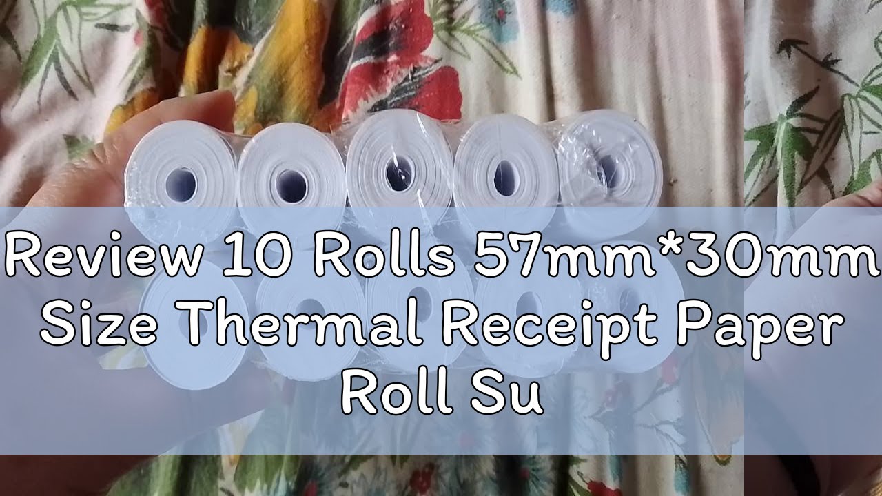 Review 10 Rolls 57mm*30mm Size Thermal Receipt Paper Roll Suitable For ...
