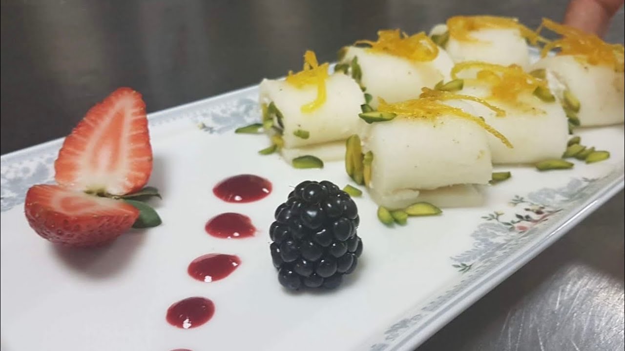 Halawet el jibn / Arabic dessert With Cheese / sweet arabic cheese roll ...