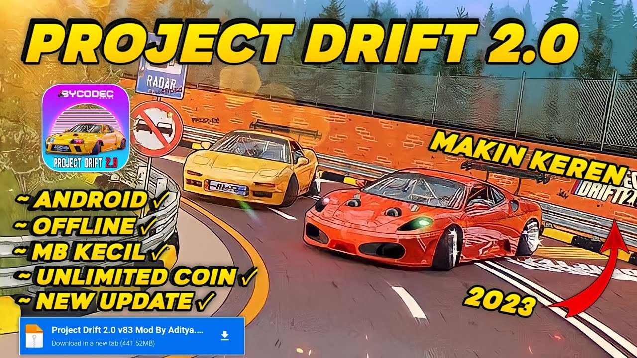 Project Drift 2.0 Mod Apk v83 Terbaru 2023 - Game Android Drifting ...