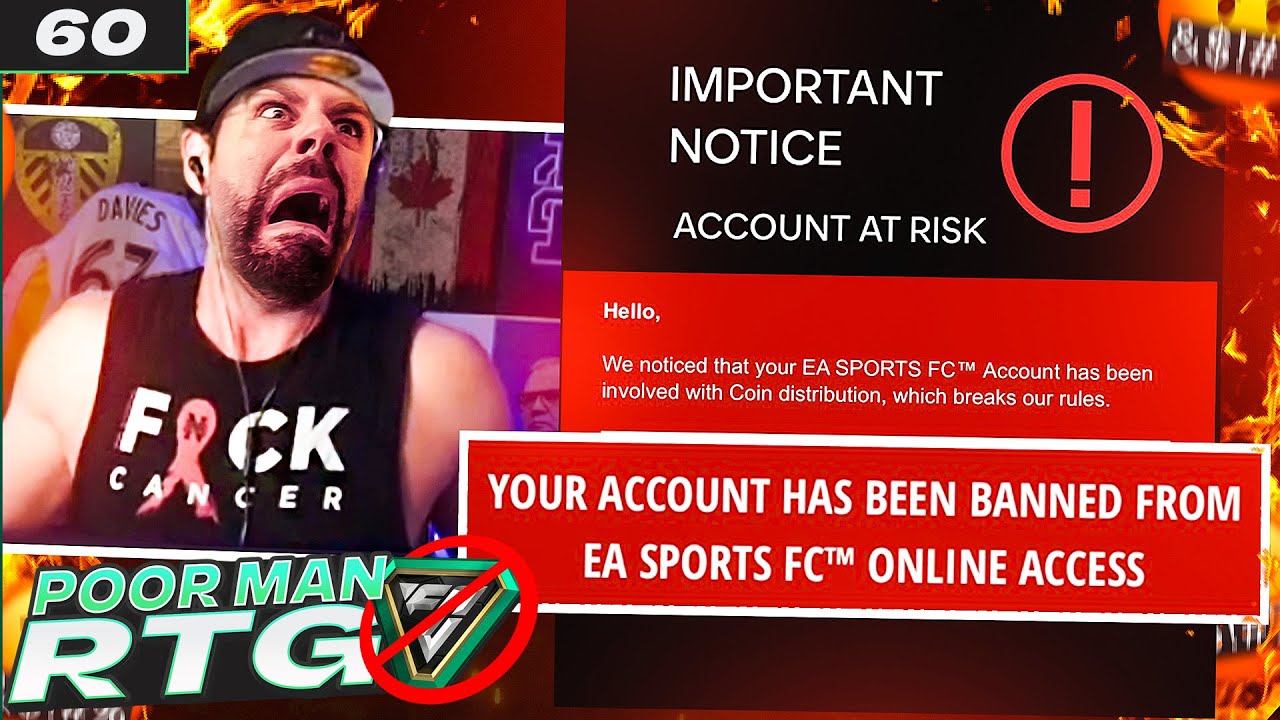 EA BANNED MY RTG ACCOUNT #60 POOR MAN RTG FC 25 - YouTube