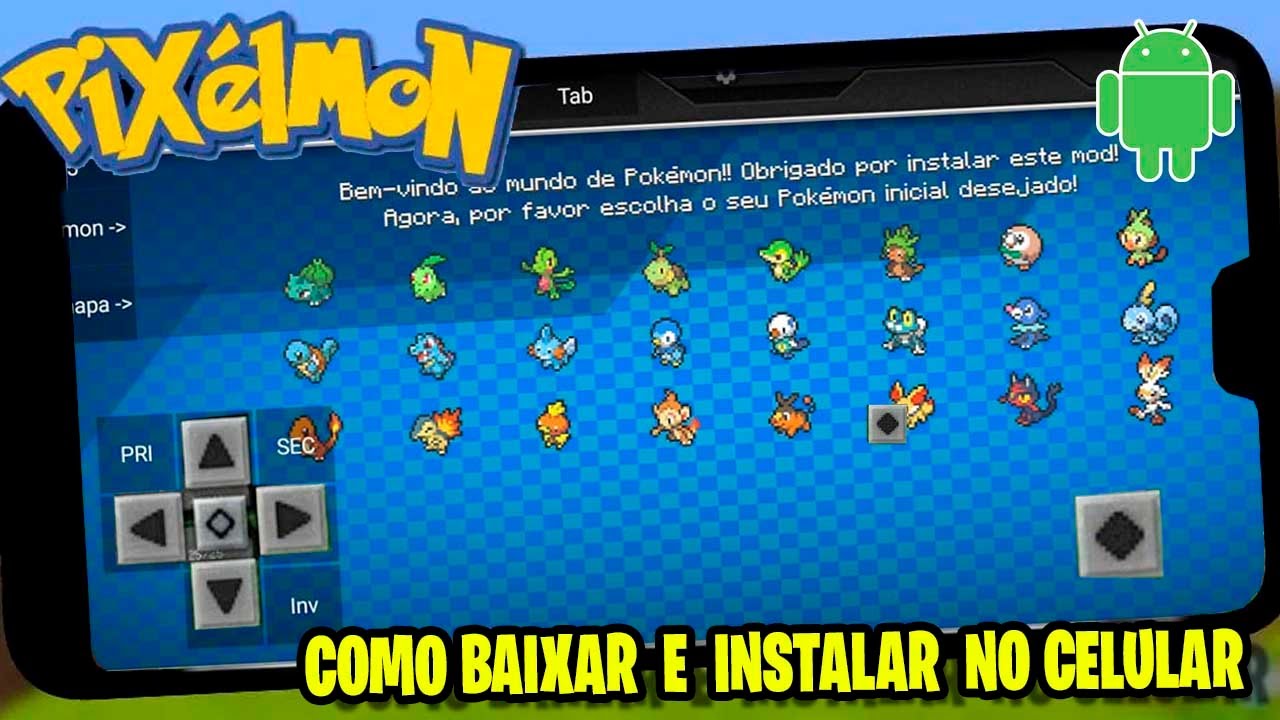 Pixelmon de PC no Celular - Como baixar e instalar muito simples - YouTube