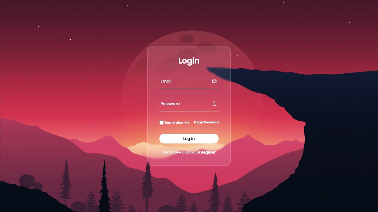 Login Form in HTML & CSS - YouTube