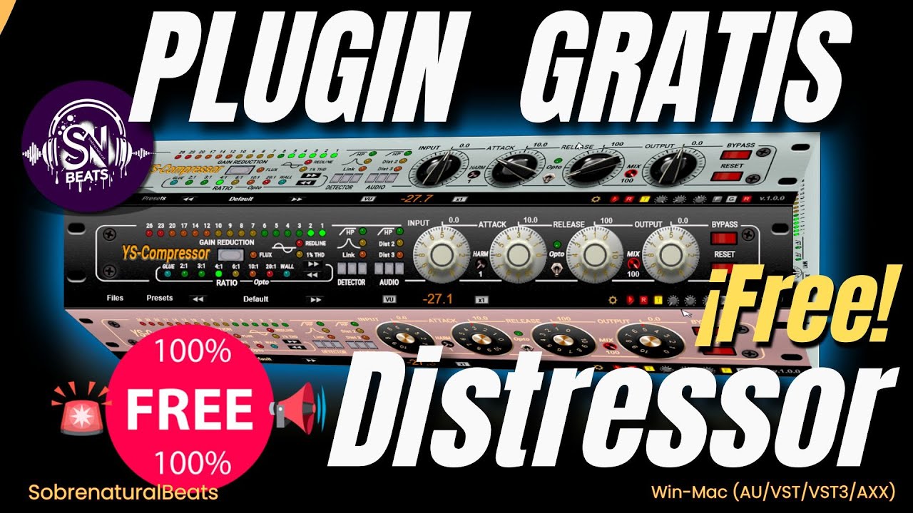 🎁GRATIS! Para productores⭐ YS COMRESSOR vst DISTRESOR alternativa a ...