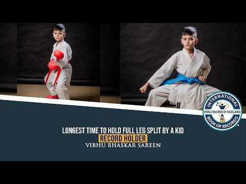 LONGEST TIME TO HOLD FULL LEG SPLIT BY A KID