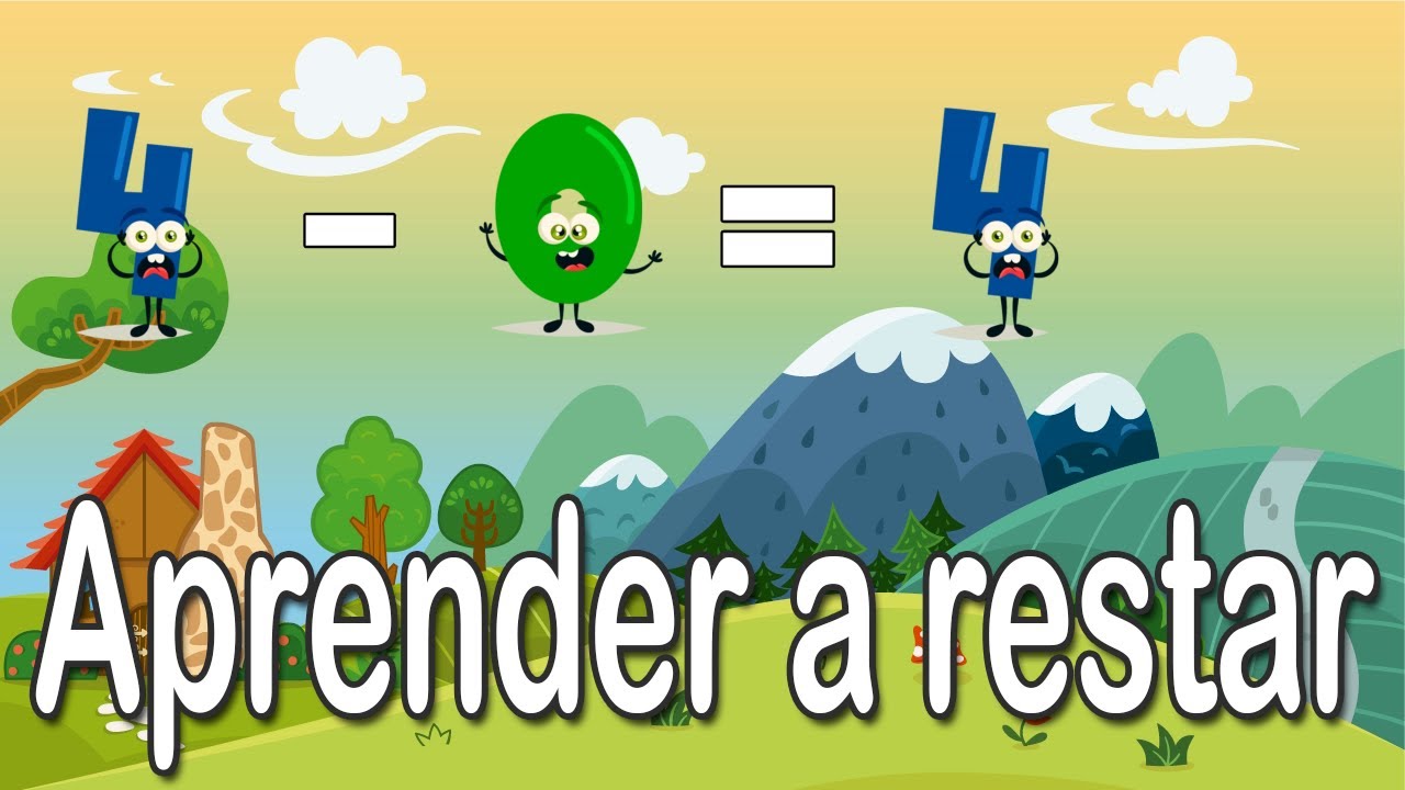Aprender a restar para niños - YouTube
