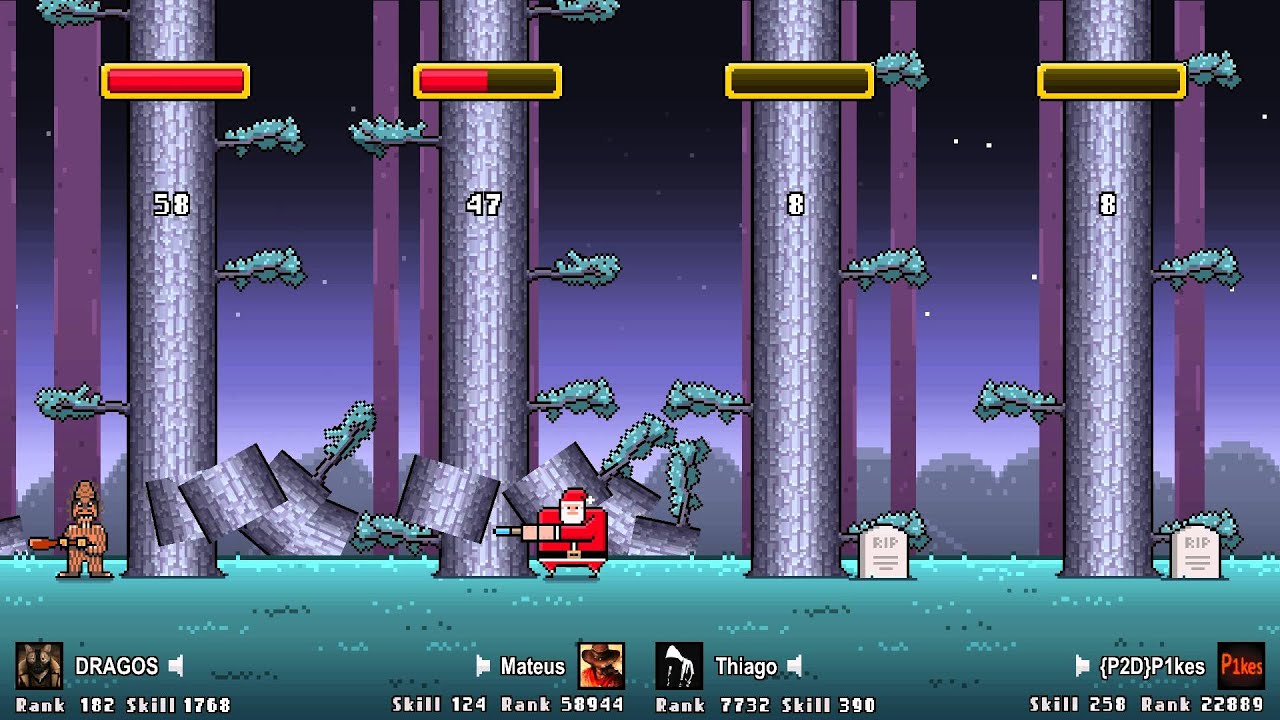 Timberman PC Pro Multiplayer Gameplay - YouTube