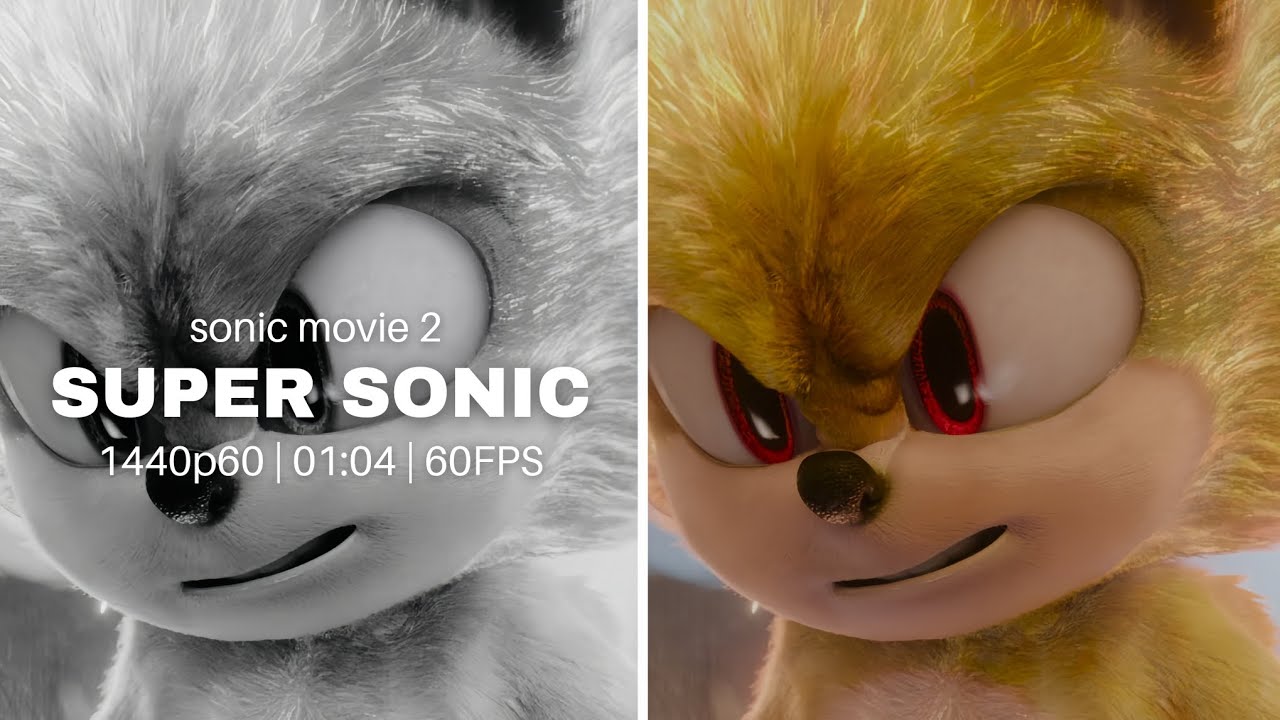Super Sonic (Sonic Movie 2) || Clips For Edits || [4K/60FPS] - YouTube