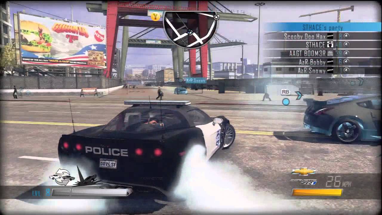 Driver San Francisco - Corvette Police Car Drifting! - YouTube