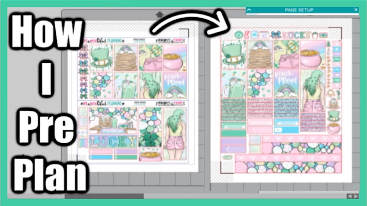 How I Pre Plan Using Printable Kits & Crop Method - YouTube