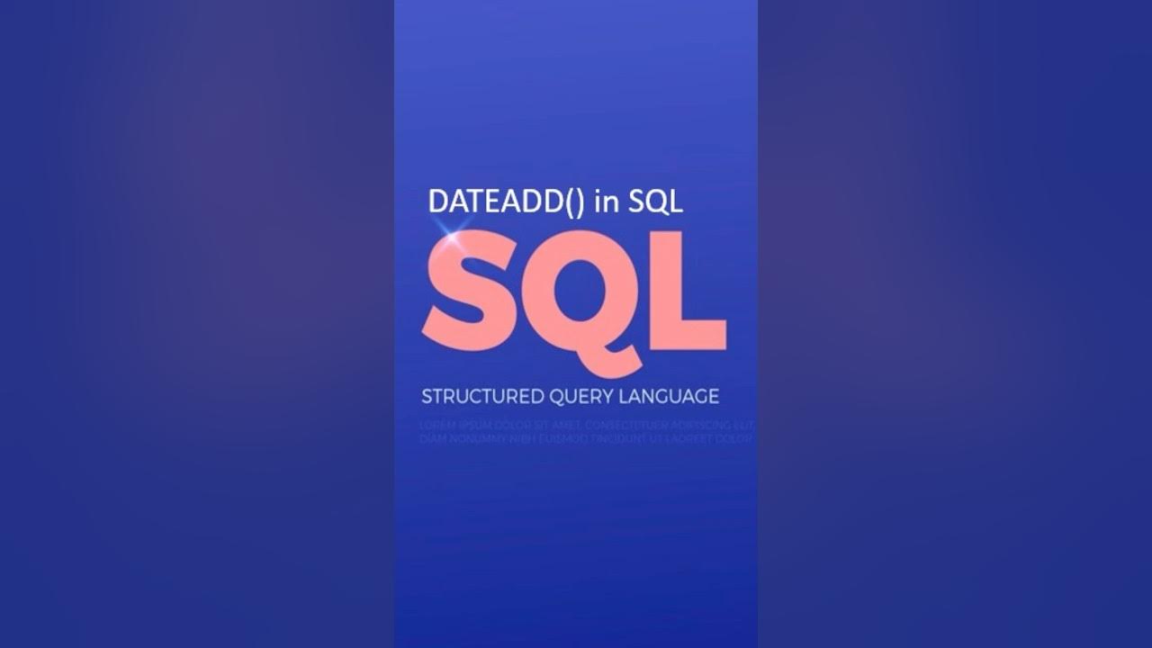 Use Dateadd In Sql Sql Sqlserver Sqlforbeginners Sqltraining