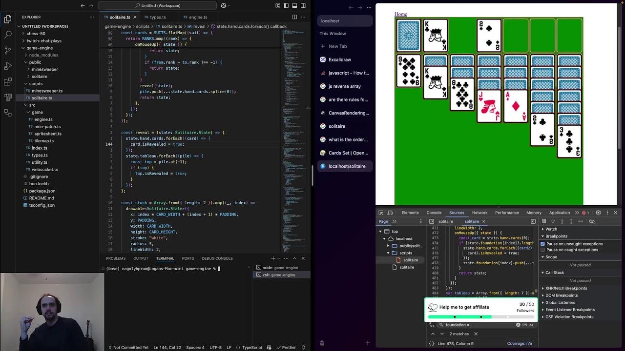 Coding a Game Engine from Scratch (Solitaire) - YouTube