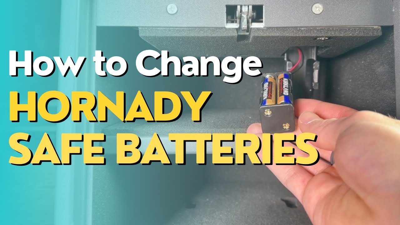 How to Change Hornady Electronic Safe Batteries - YouTube