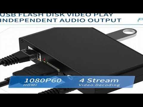 FHD IP to HDMI Video Decoder Stream H.265 H.264 RTSP SRT RTSP Rtmp USB Flash Disk Player - YouTube