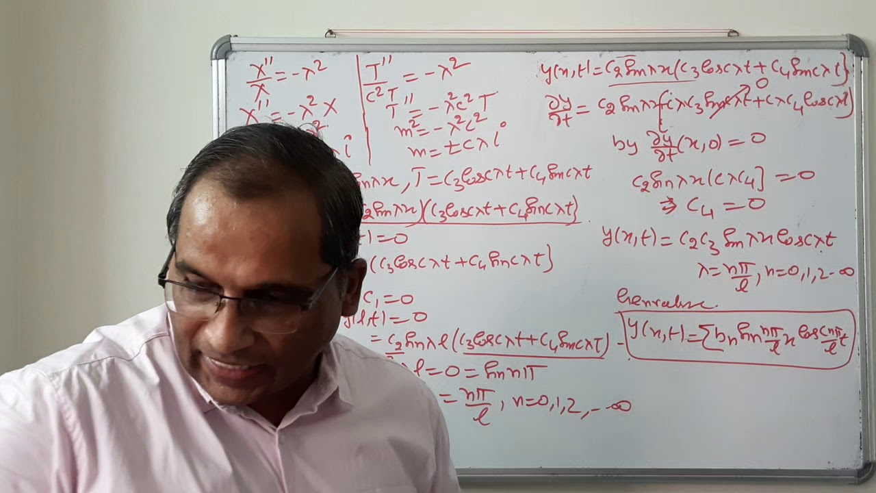 One D WAVE EQUATION | AKTU MATHS 3/4| Application of PDE| Model 2 part ...