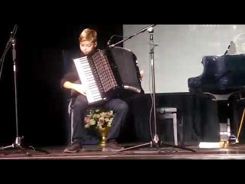 Ю. Гаврилов " Скорый поезд". Красноборов Михаил 11лет аккордеон - YouTube
