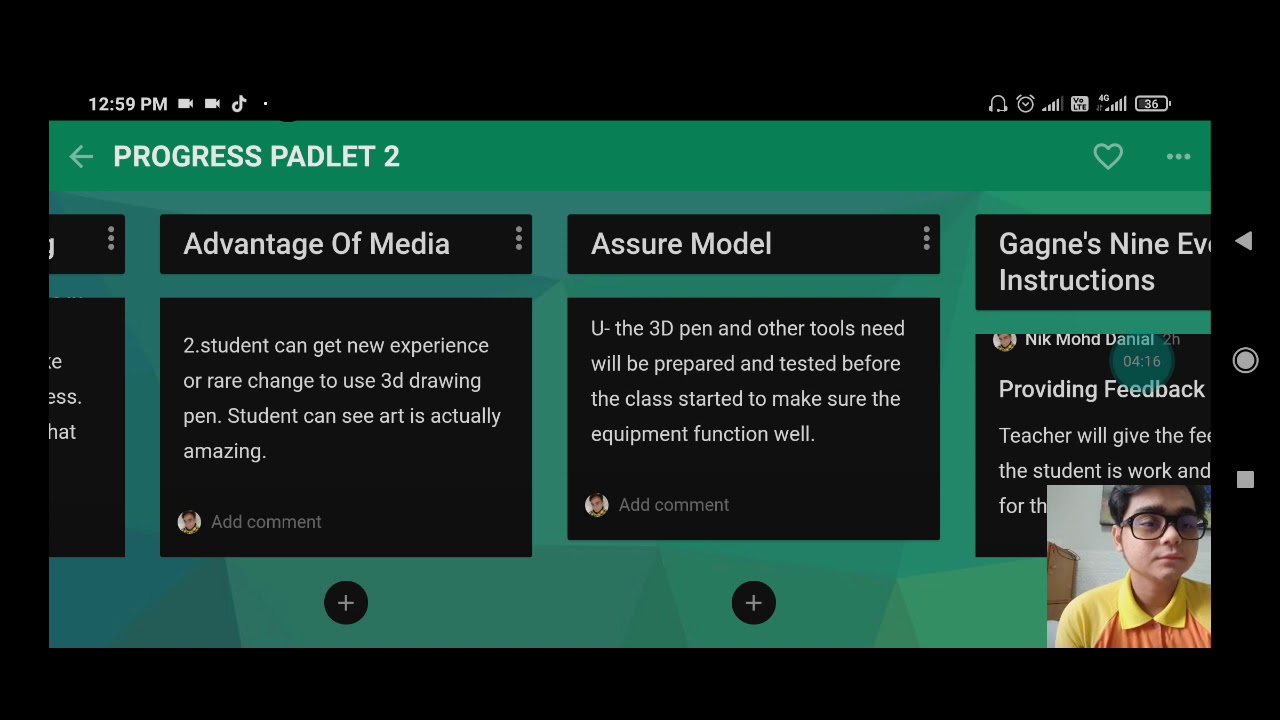 Ade 625 Progress PADLET 2 - YouTube