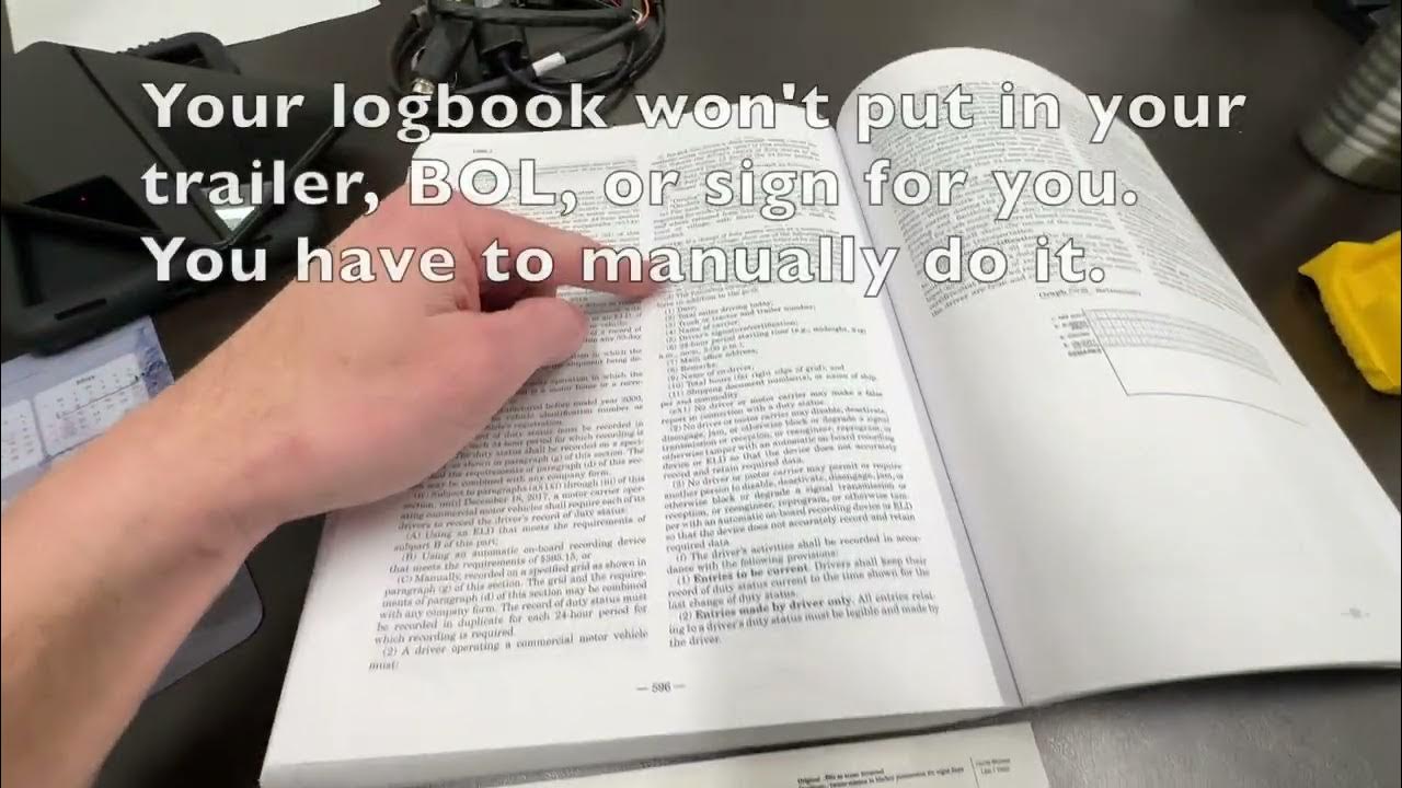 Dot Inspection Simple Logbook Tips Youtube