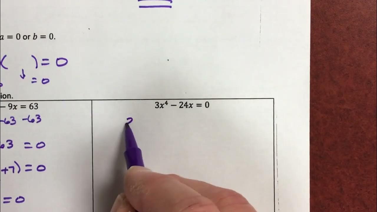 Finding Zeros by Factoring - YouTube
