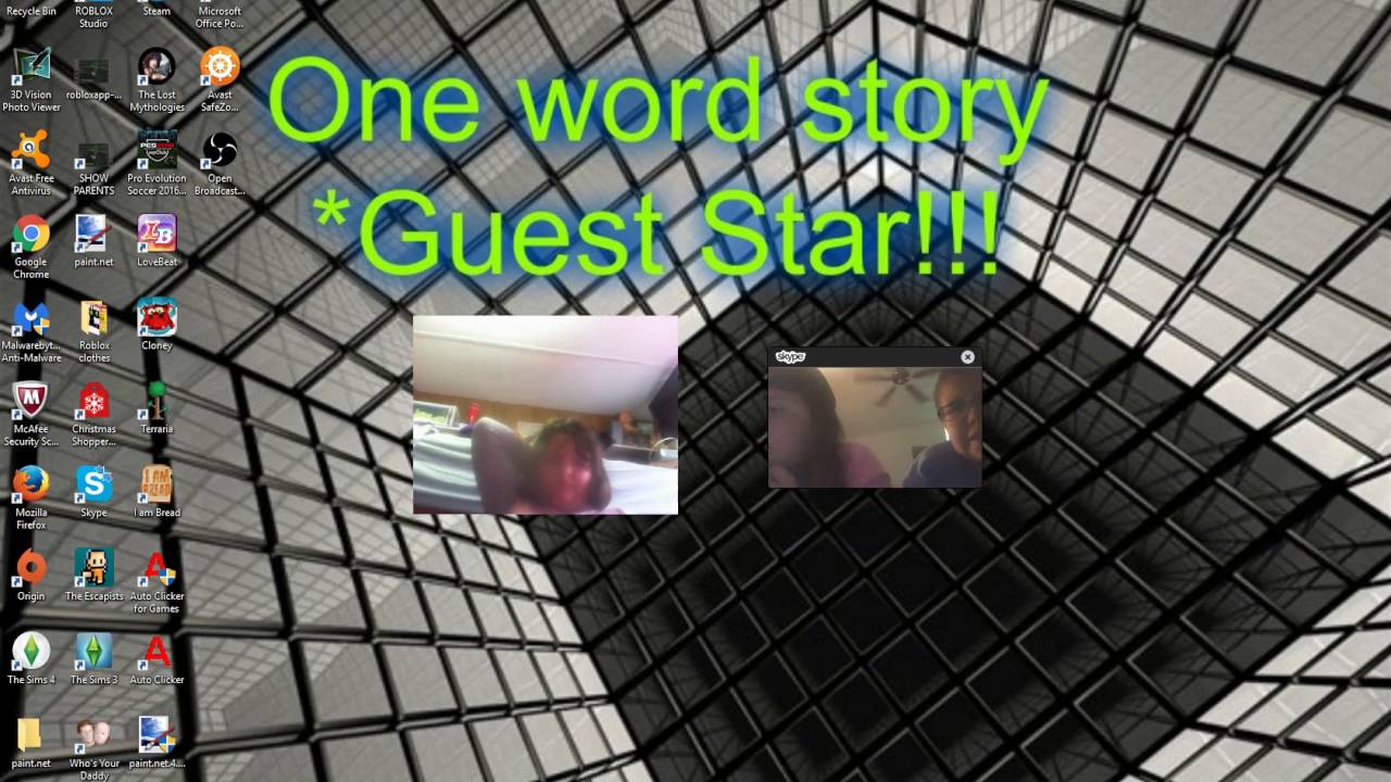 Guest star+ 1 word story!! - YouTube