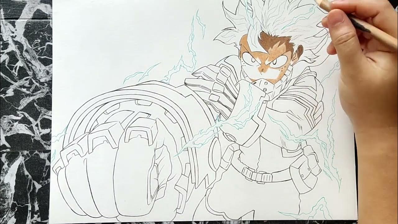 How To Draw Izuku Midoriya Deku Step By Step Part 2 Tutorial Youtube