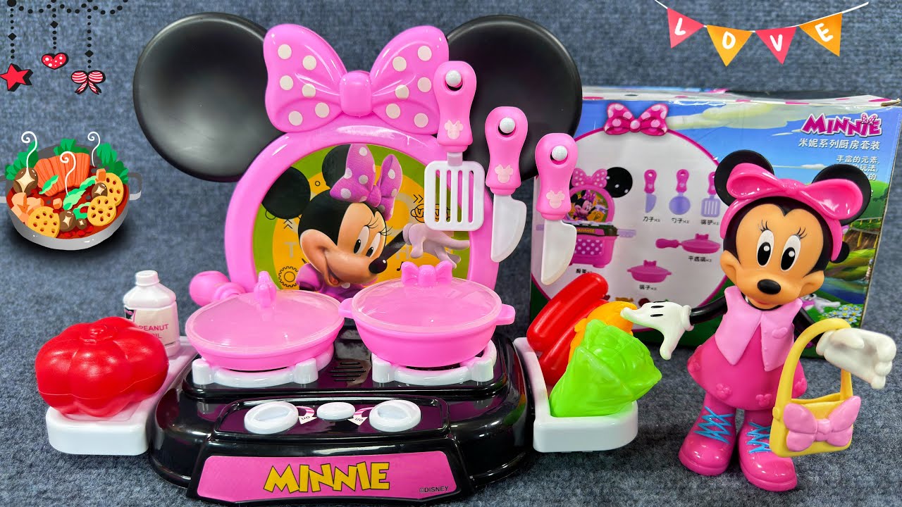 57 Minutes Satisfying with Unboxing Cute Minnie Kitchen Set | Cooking ...