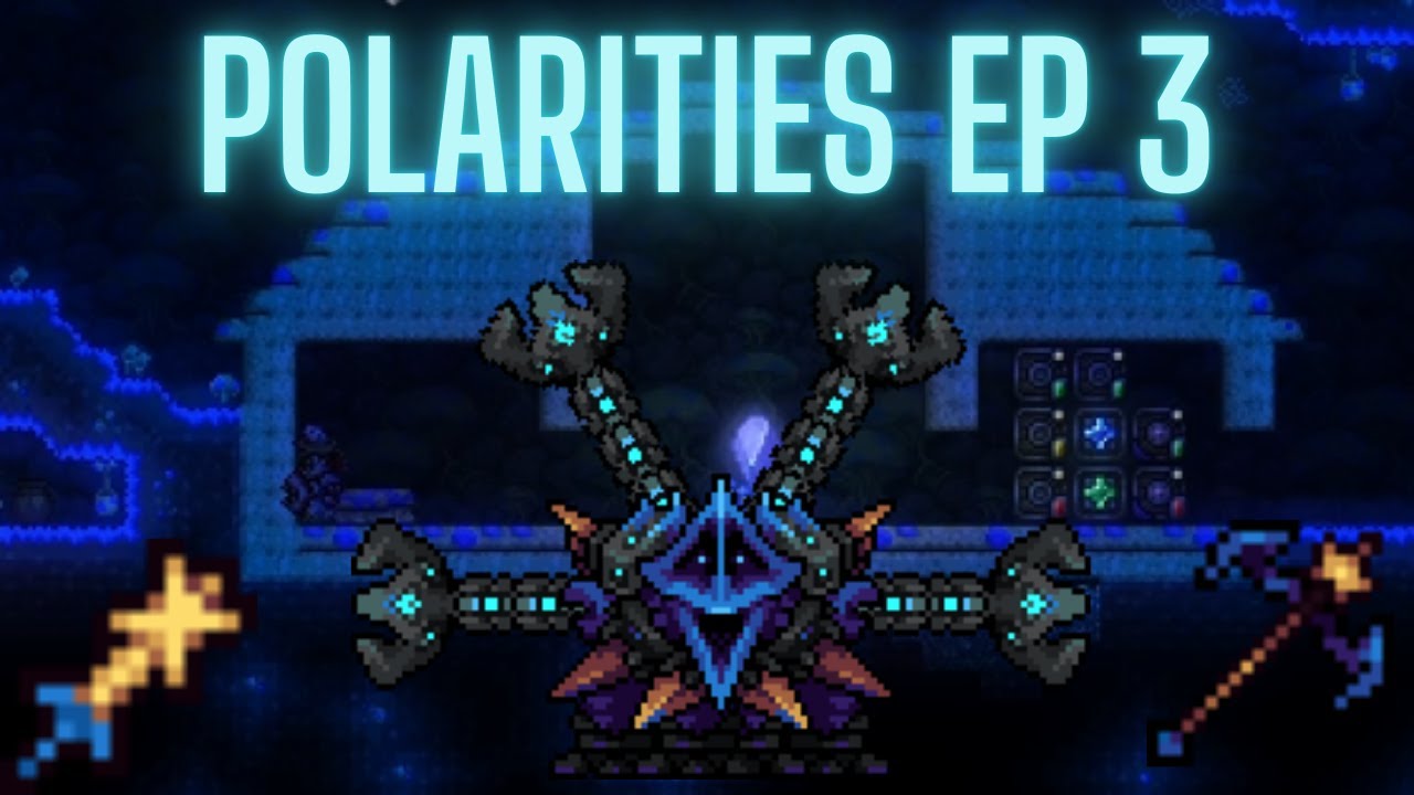 Fighting the Star Construct in Terraria Polarities Mod - YouTube