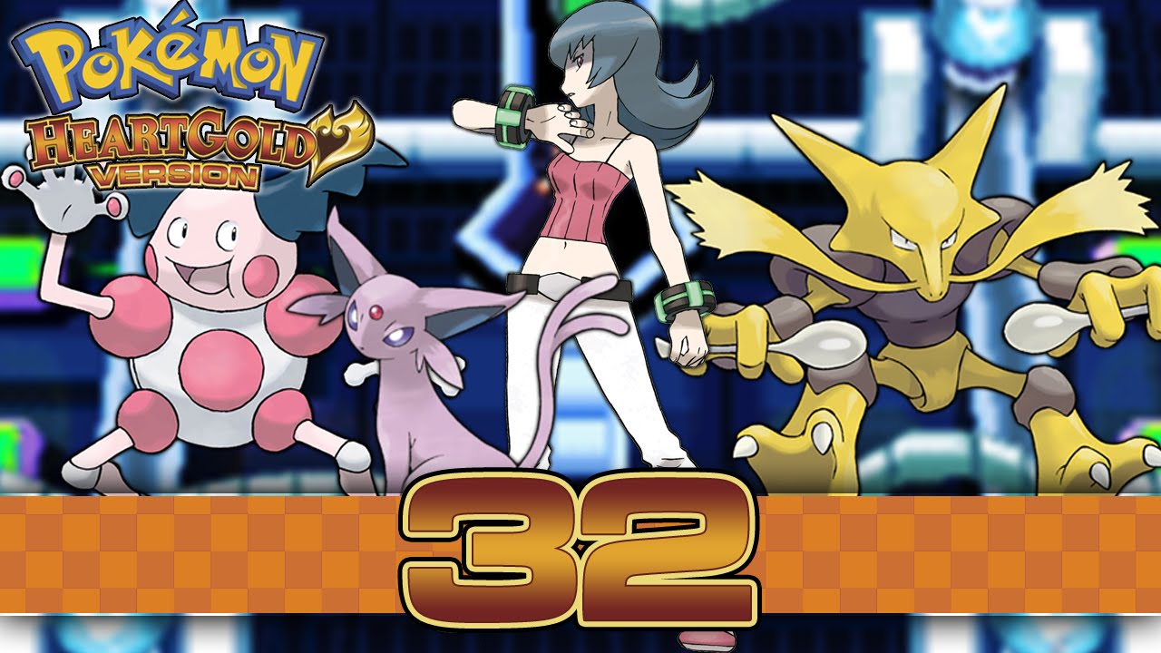 Pokemon Heartgold Part 32 Gym Leader Sabrina Youtube