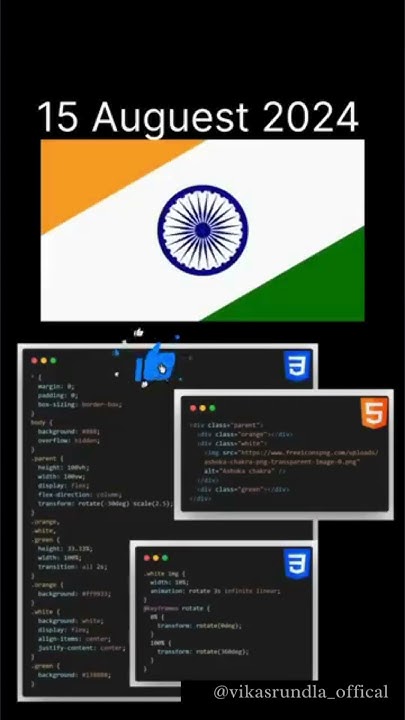Indian Flag Indian Flag Using Html And Css Indian National Flag Using Html National Flag
