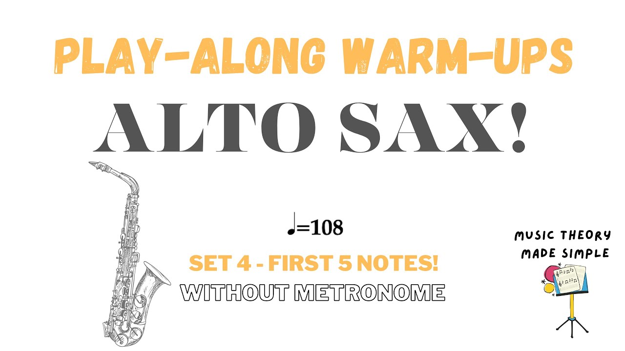 Warm Up With Me! 🎵 Fun Alto Saxophone Play-Along 4 for Beginners - YouTube