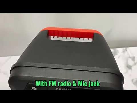 Caixa de som Bluetooth KTS 1622 - YouTube