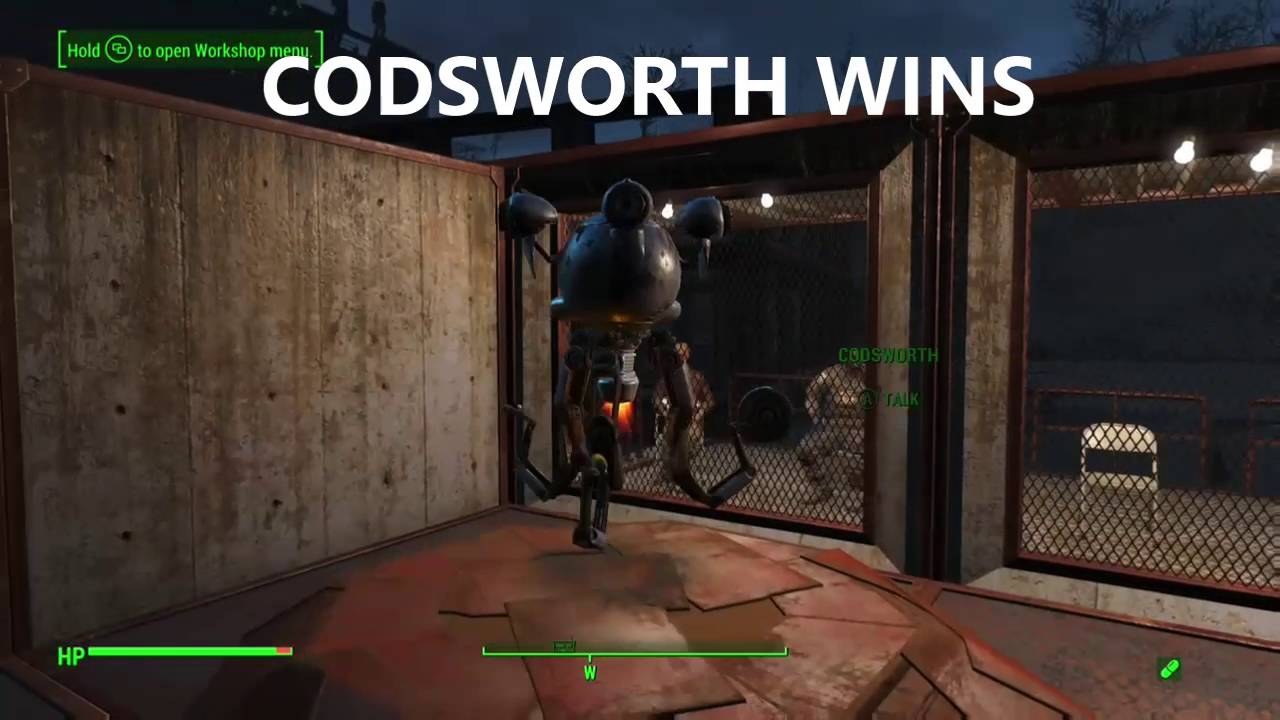 Fallout 4 Arena Fight: Codsworth VS Curie - YouTube
