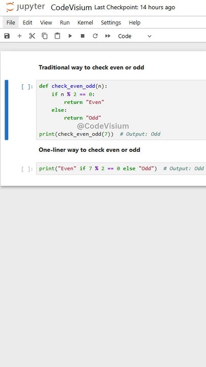 🔥 Python One-Liner: Check if a Number is Even or Odd Instantly! #Python #OneLiner #Coding - YouTube