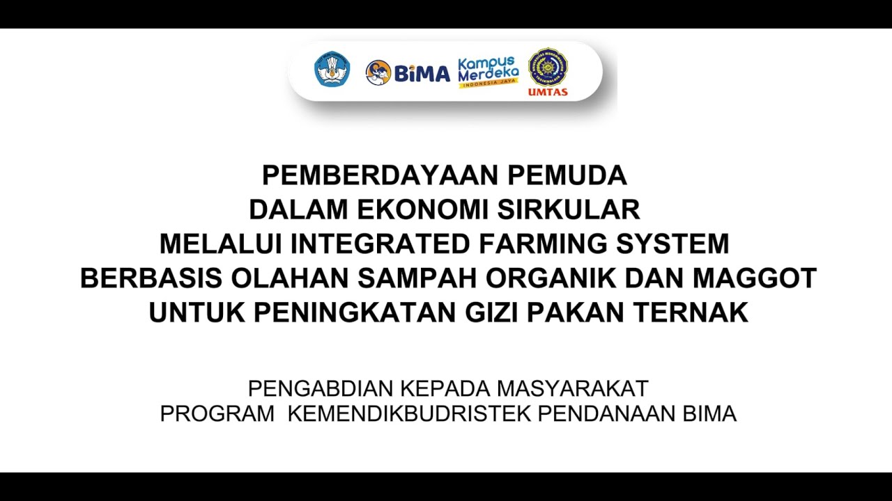 PKM DRTPM - PROGRAM BIMA 2024 KEMENDIKBUDRISTEK - YouTube