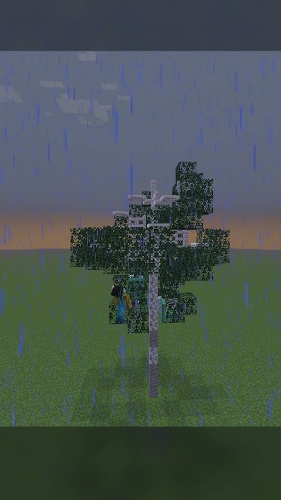 making a custom #minecraft birch tree! - YouTube