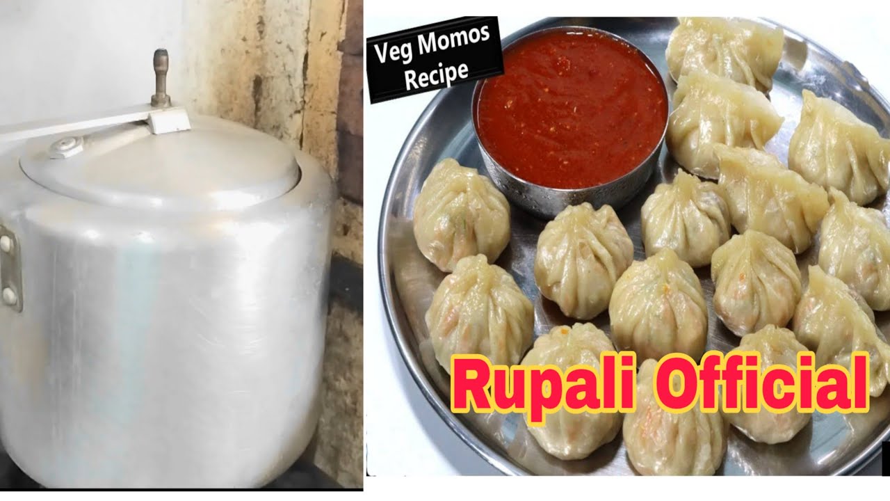 VEG MOMOS RECIPE | How To Make Momos in Pressure Cooker - YouTube