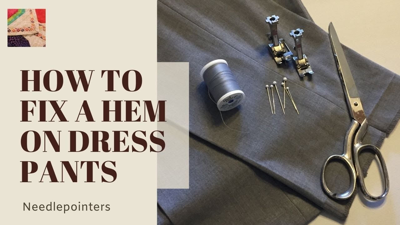 Fix Hem on Dress Pants - YouTube