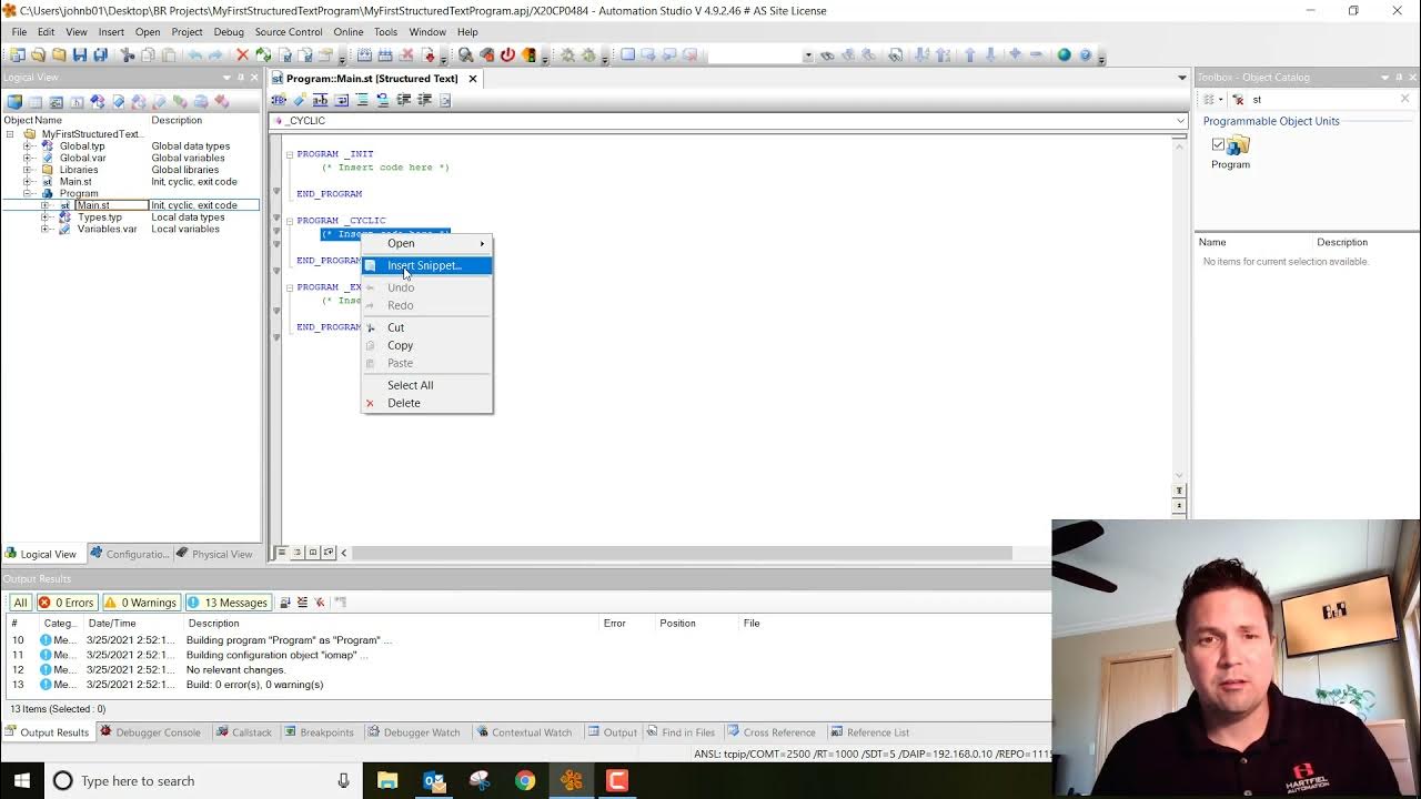 Introduction to Structured Text Programming in B&R Automation Studio ...